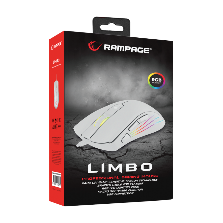 Miš gaming RAMPAGE SMX-R3 USB whit - Megatron