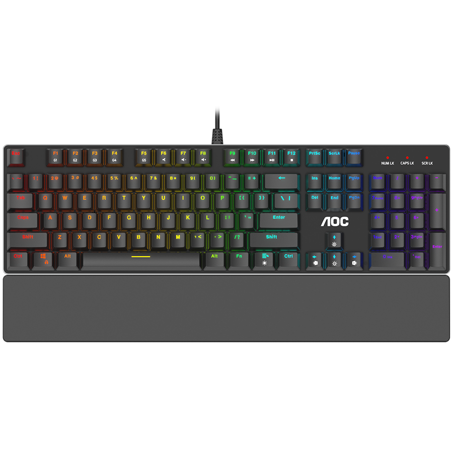 AOC Gaming Keyboard GK500 - RED Full size, OUTEMU - Megatron